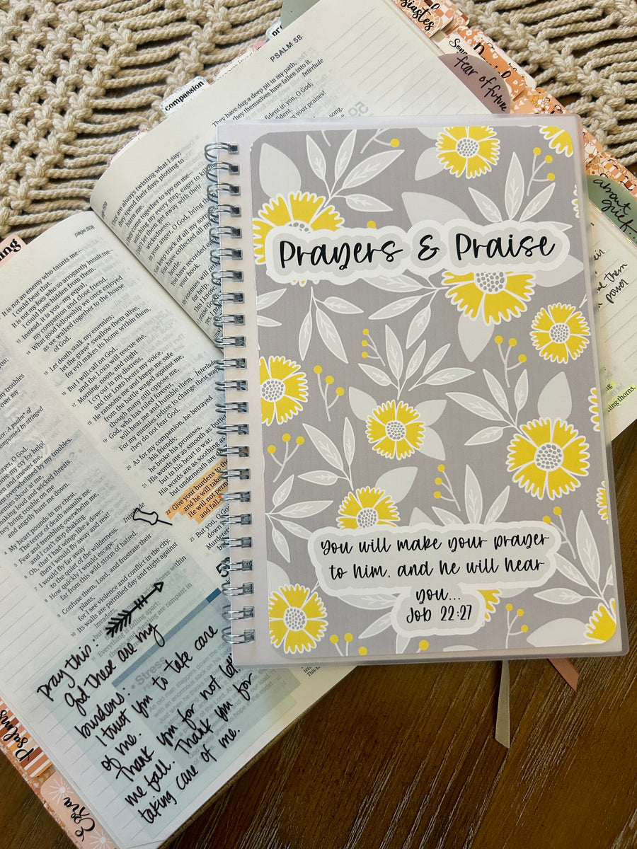 Prayers and Praise Blank Notebook – A Glittery Life Plans