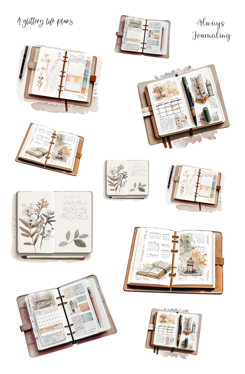 Always Journaling Deco Stickers for Planners and Journals – A Glittery ...