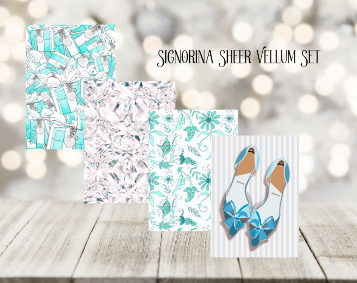 Signorina Sheer Vellum Papers Set of 4 – A Glittery Life Plans