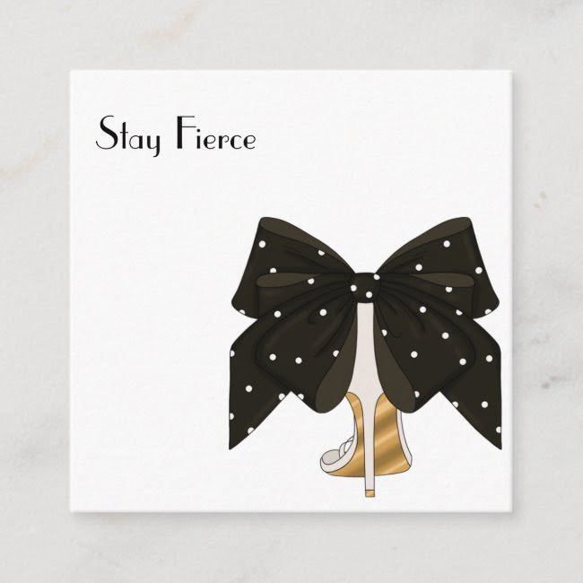 Stay Fierce Pocket Card – A Glittery Life Plans